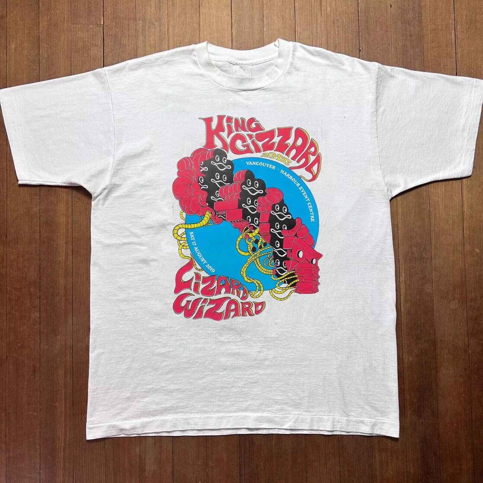 King Gizzard & the Lizard Wizard White Music T-Shirt N1209_06 - Walmart.com