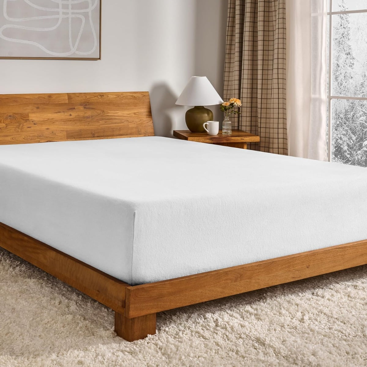 King Grey Flannel Fitted Bottom Sheets 2 Pack 100% Cotton Double ...