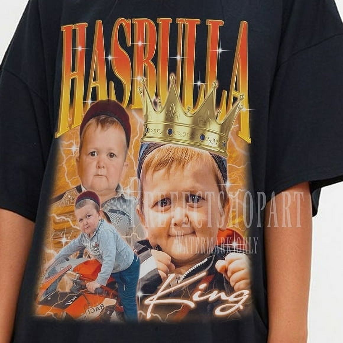 King Hasbulla Retro Shirt, King Hasbulla Homage Shirt, Hasbulla Shirt ...