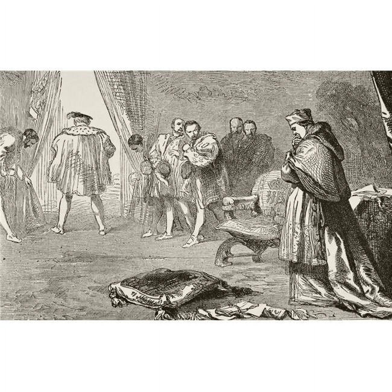 King Henry VIII of England Dismisses Thomas Cardinal Wolsey 1529 From ...