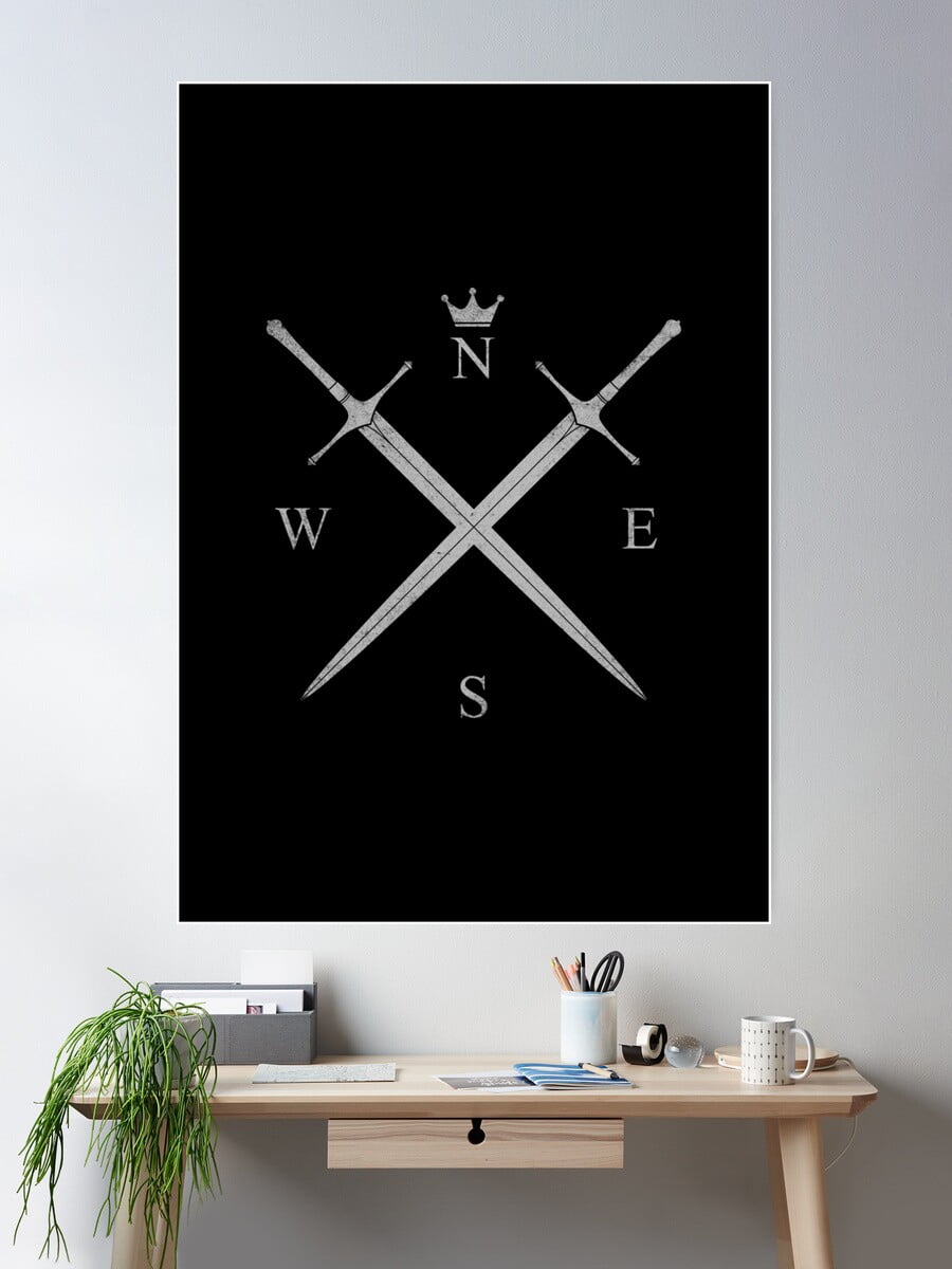 King In The North Poster Wall Art, Modern Wall Decor For Living Room ...
