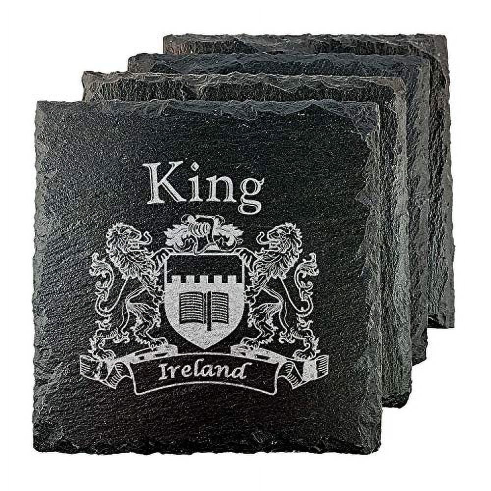 King Irish Coat of Arms Slate Coasters - Set of 4 - Walmart.com