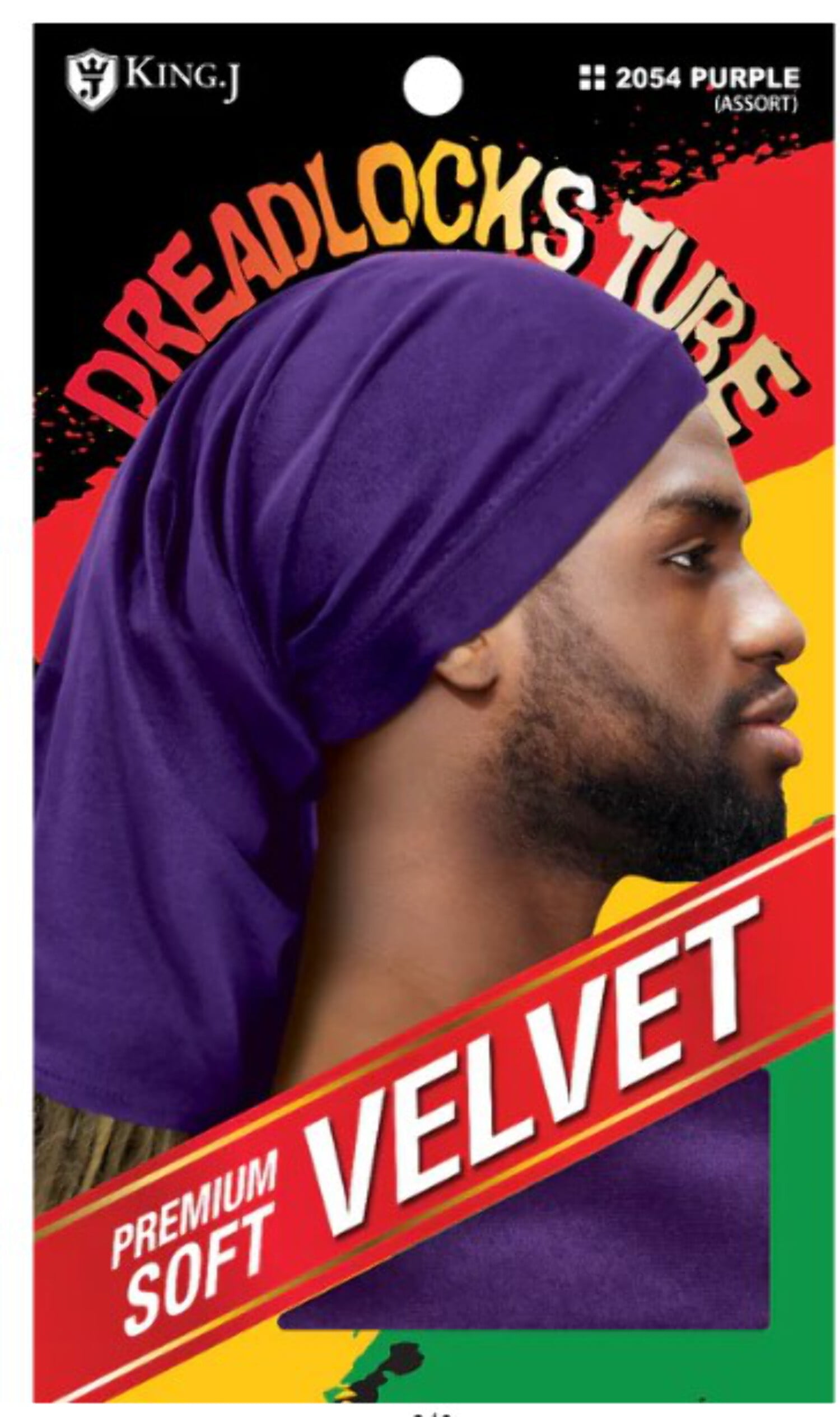 King J Dreadlocks Tube Premium Soft Velvet Assorted #2054 - Walmart.com