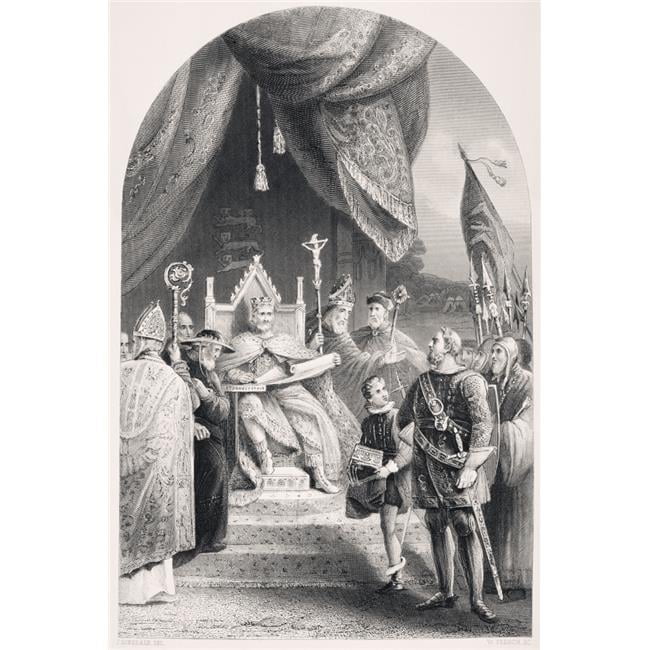 King John Sealing The Magna Carta At Runnymede On June 15 1215 From The ...