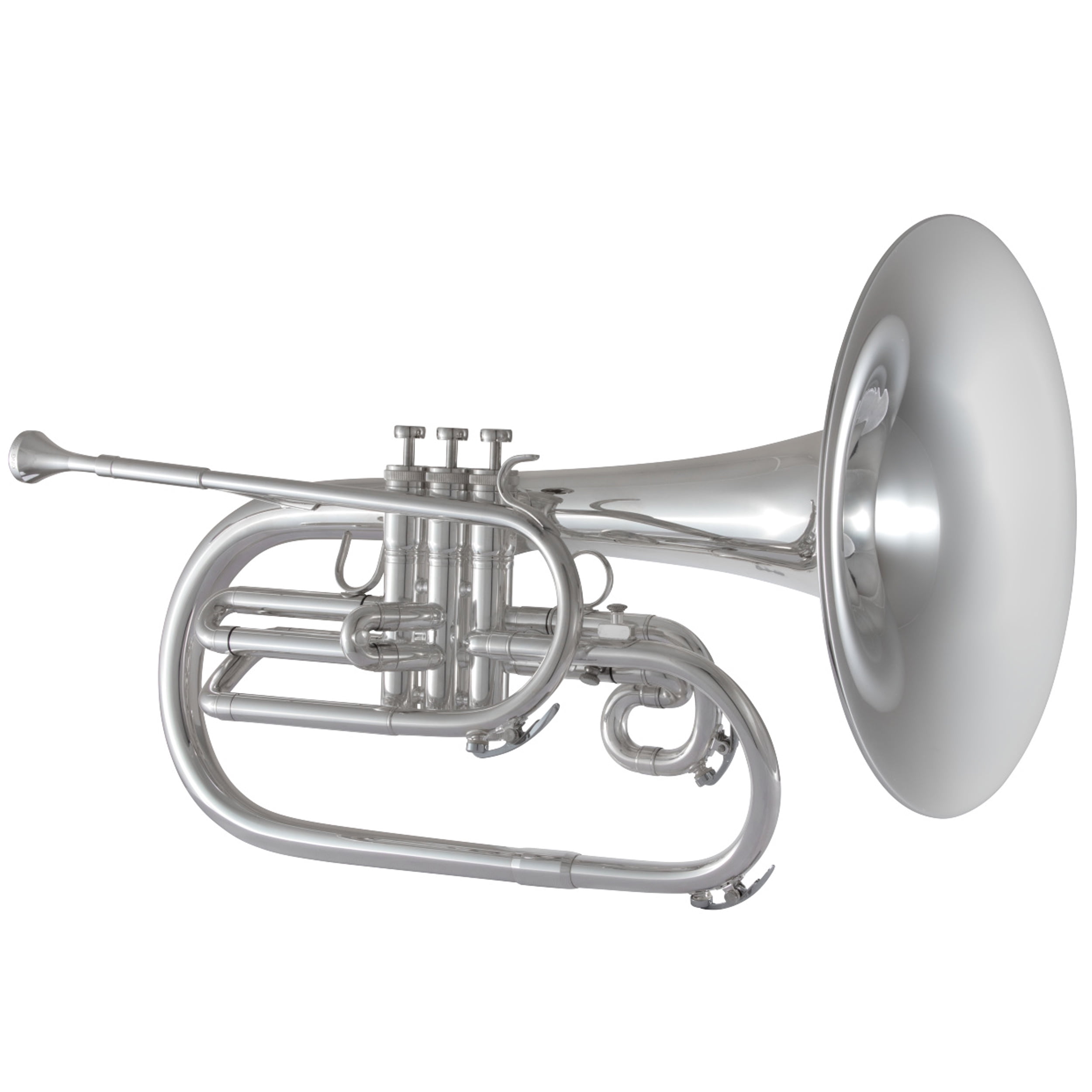 King KMH611S Ultimate Marching French Horn Outfit Silver Plated ...