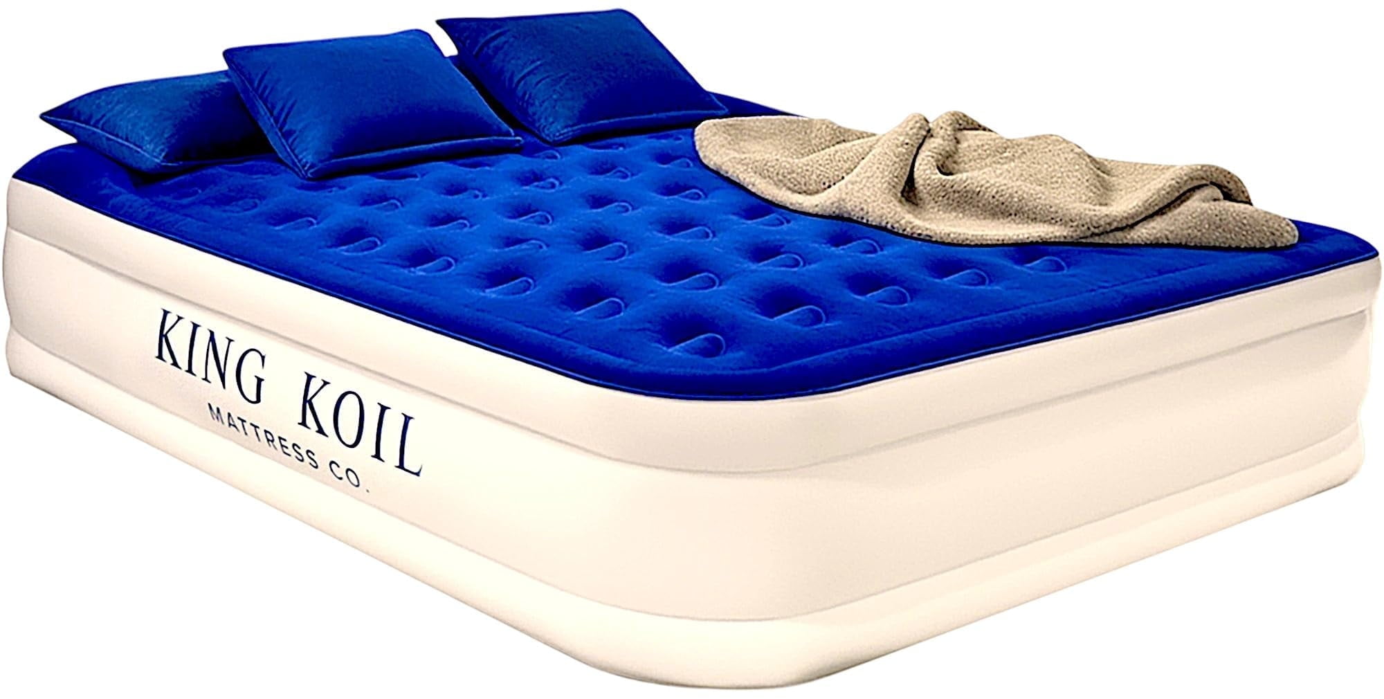King Koil Luxury Cal King Air Mattress with Built-in Pump for Home ...