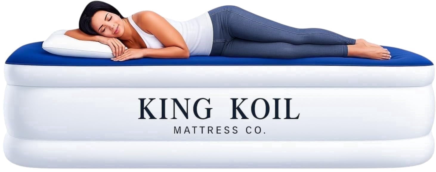 King Koil Full-Size Air Mattress, 20" Double High, Pillow Top - Walmart.com