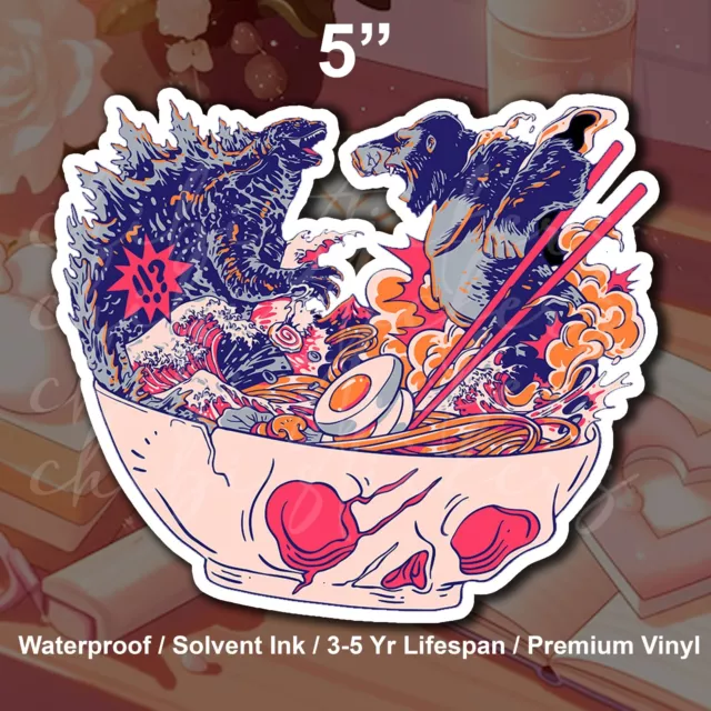 King Kong Godzilla Sticker Vinyl Sticker Car Sticker, Mecha Car Vinyl ...