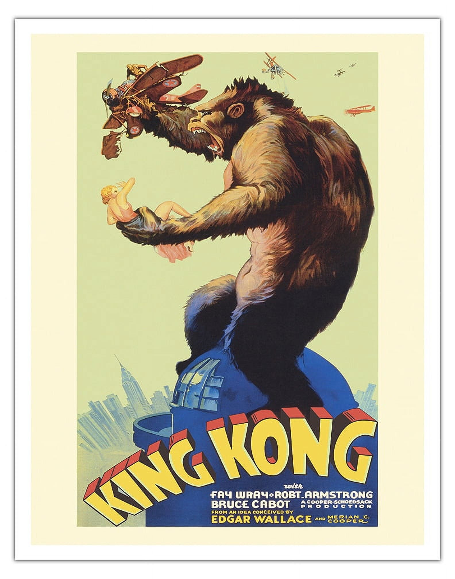 King Kong - Starring Fay Wray and Robert Armstrong - Vintage Film Movie ...