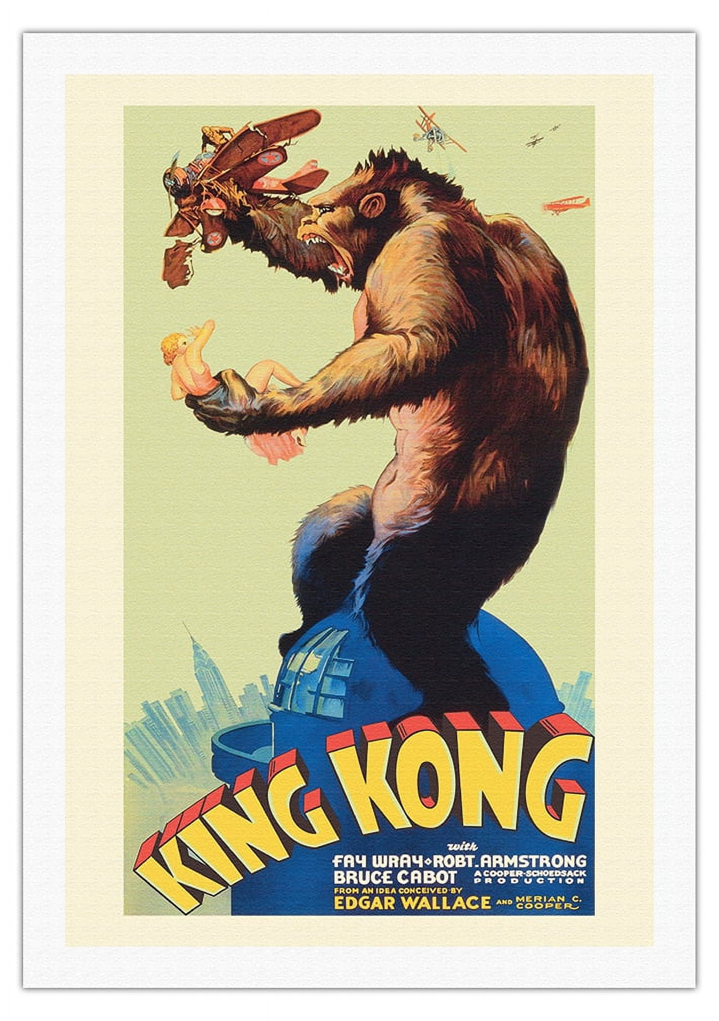 King Kong - Starring Fay Wray and Robert Armstrong - Vintage Film Movie ...