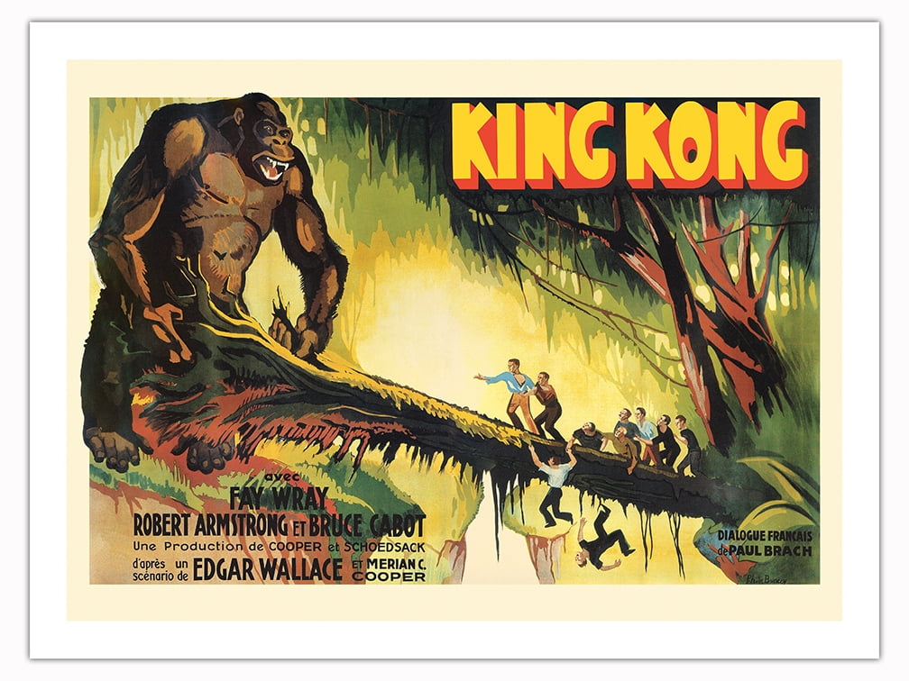 King Kong - Starring Fay Wray, Robert Armstrong - Vintage French Movie ...