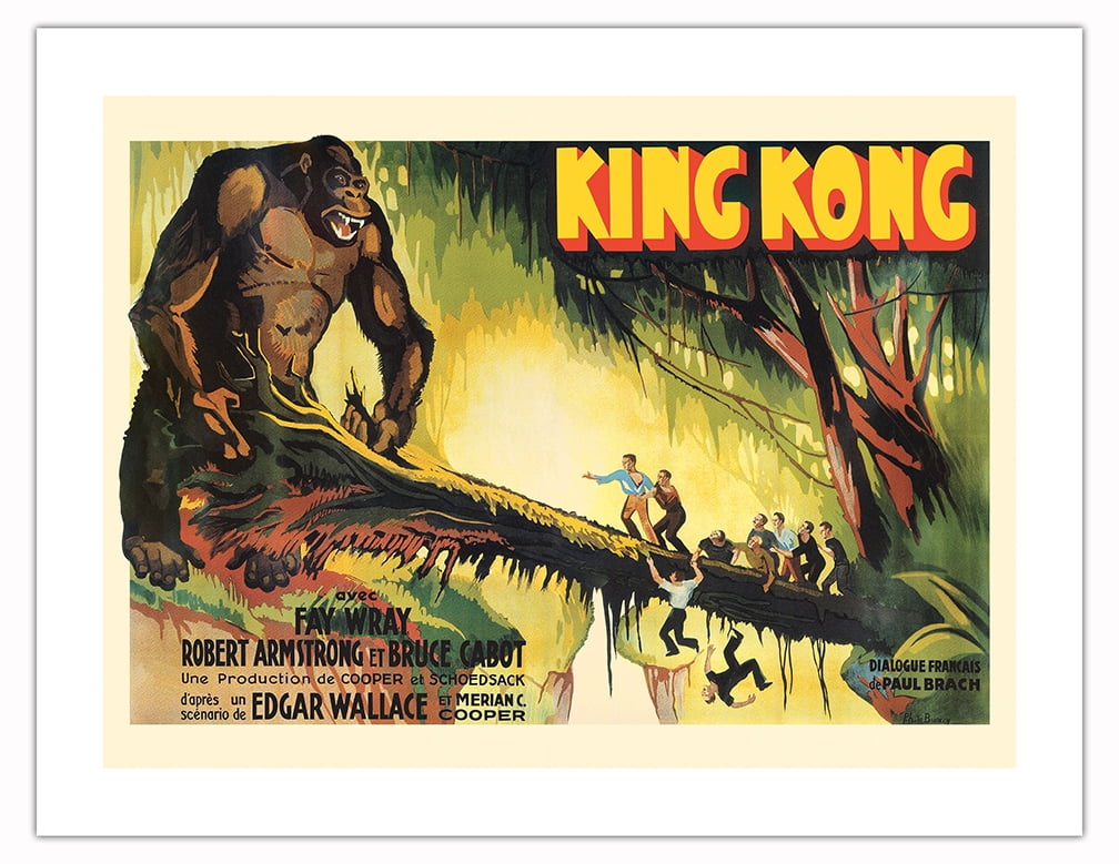 King Kong - Starring Fay Wray, Robert Armstrong - Vintage French Movie ...