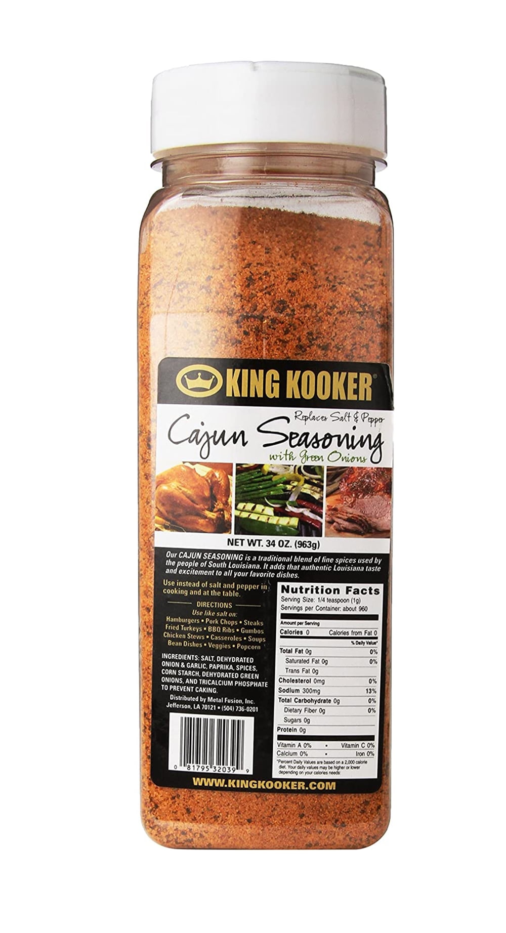 King Kooker 34-Ounce Cajun Seasoning Fry Mix for Kitchen and Campsite ...