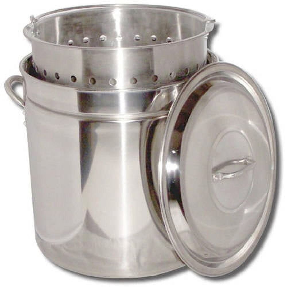 King Kooker 40-Quart Aluminum Boiling Pot with Basket and Lid - Walmart.com