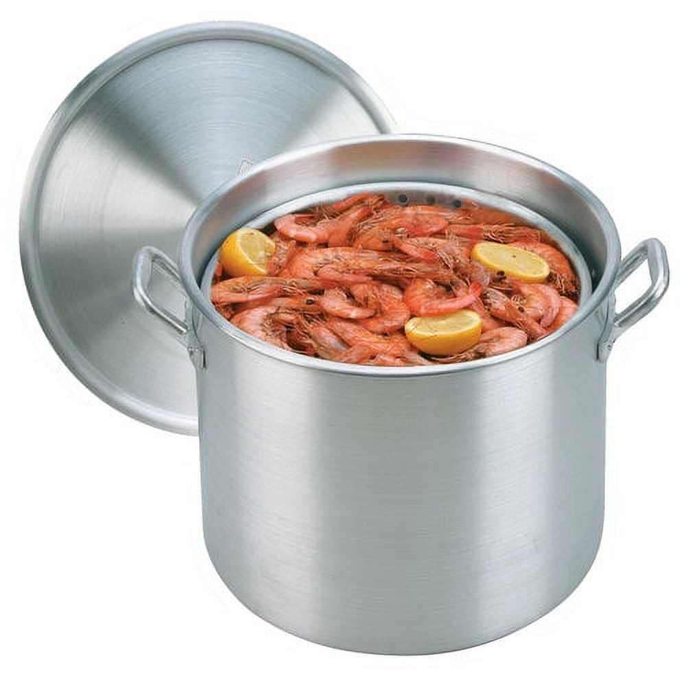 King Kooker Aluminum Boiling Stock Pot with Lid and Basket, 100 Qt. Pot ...