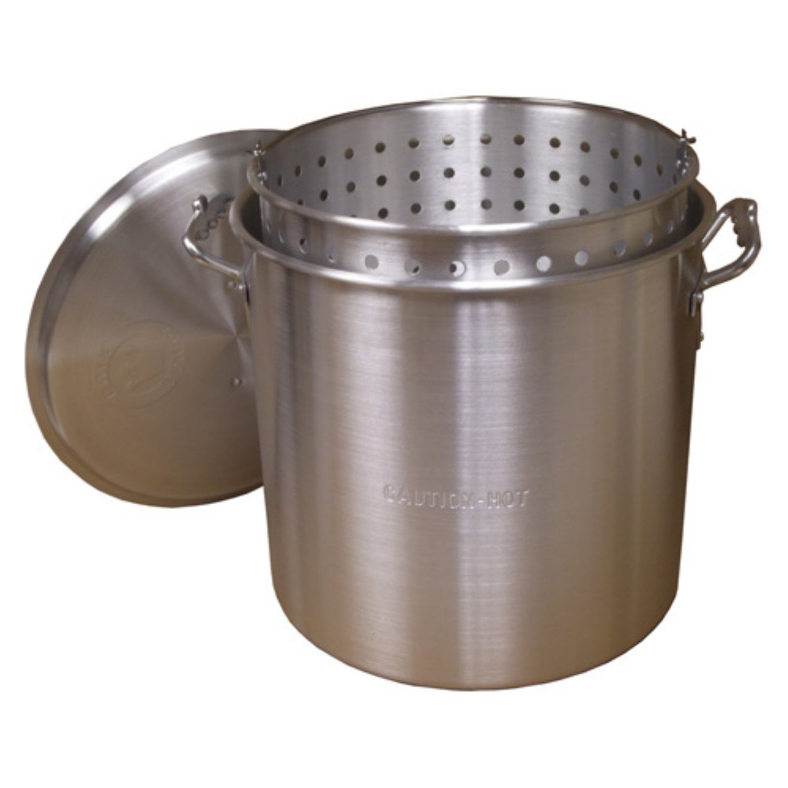 King Kooker #KK80 - 80Qt Aluminum Boiling Pot with Lid and Basket ...