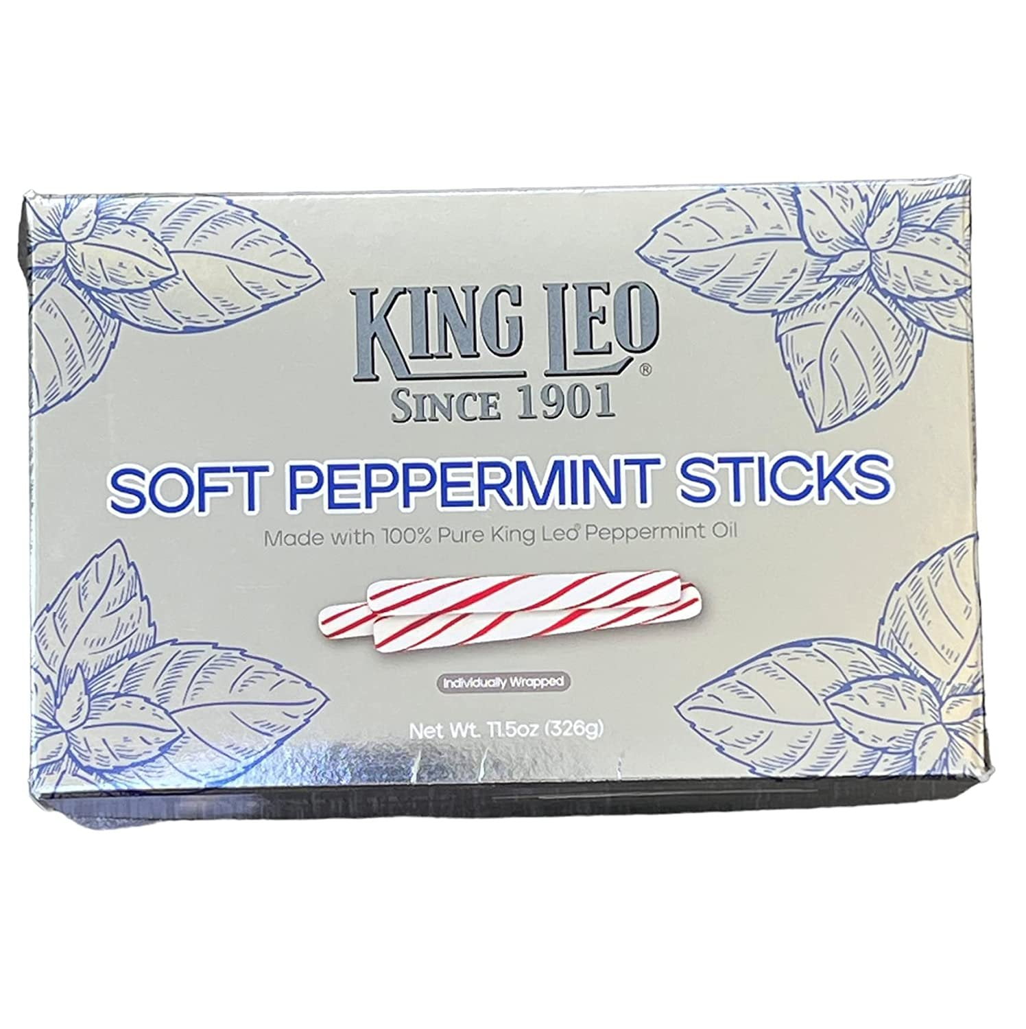 King Leo Soft Peppermint Sticks 11.5 oz Box - Walmart.com