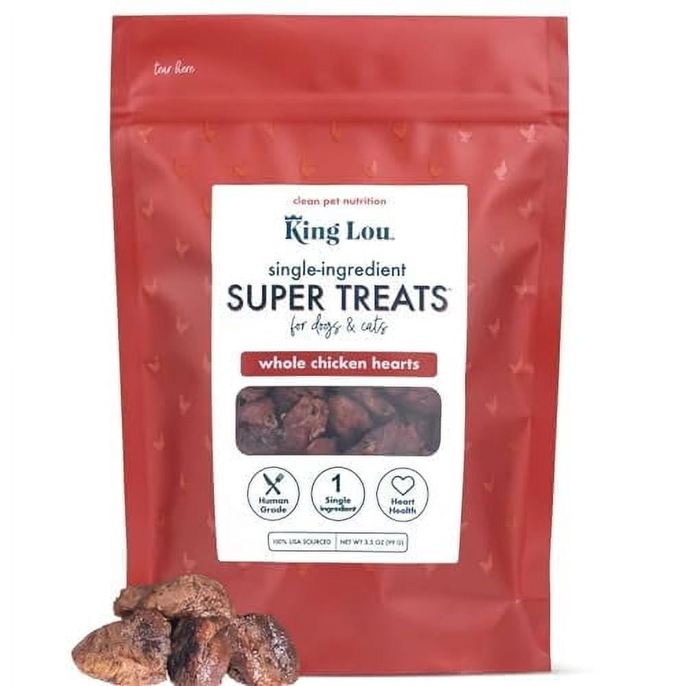 King Lou Pets - Whole Chicken COC1Hearts for Dogs Cats - Freeze Dried ...