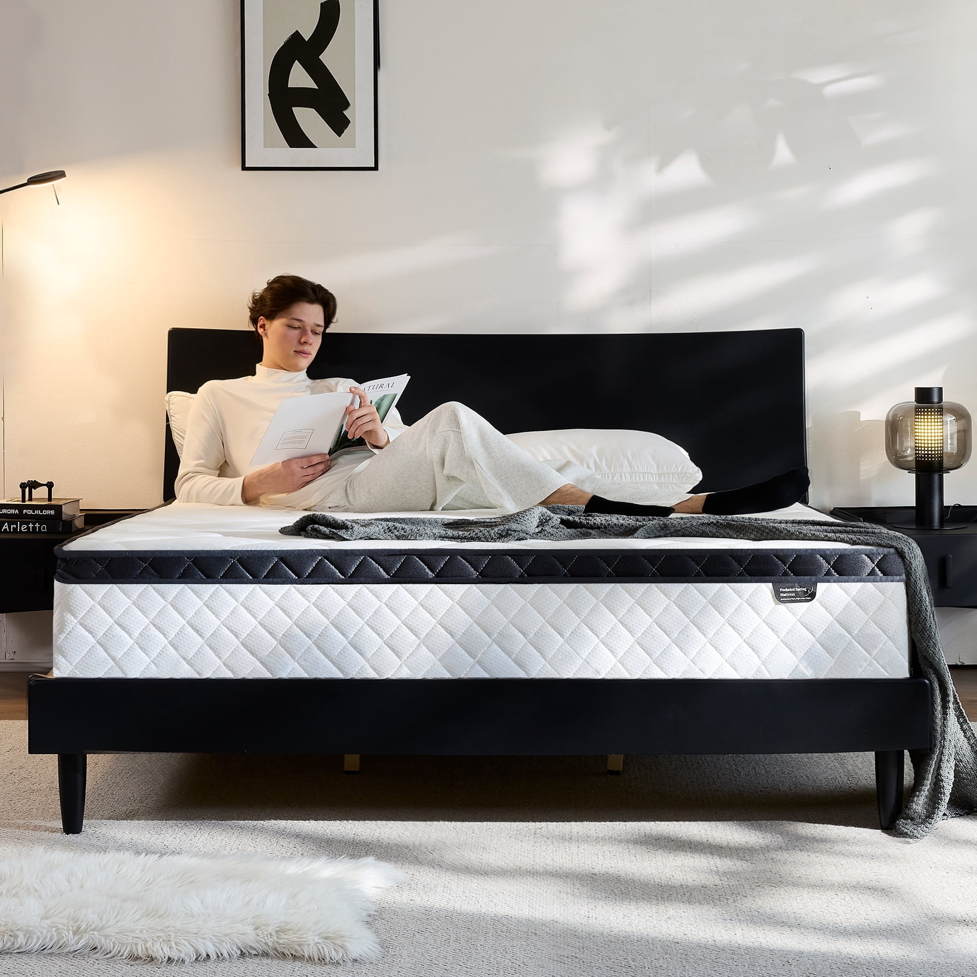 King Mattress, 10-inch Hybrid King Mattress in a Box, Memory Foam ...
