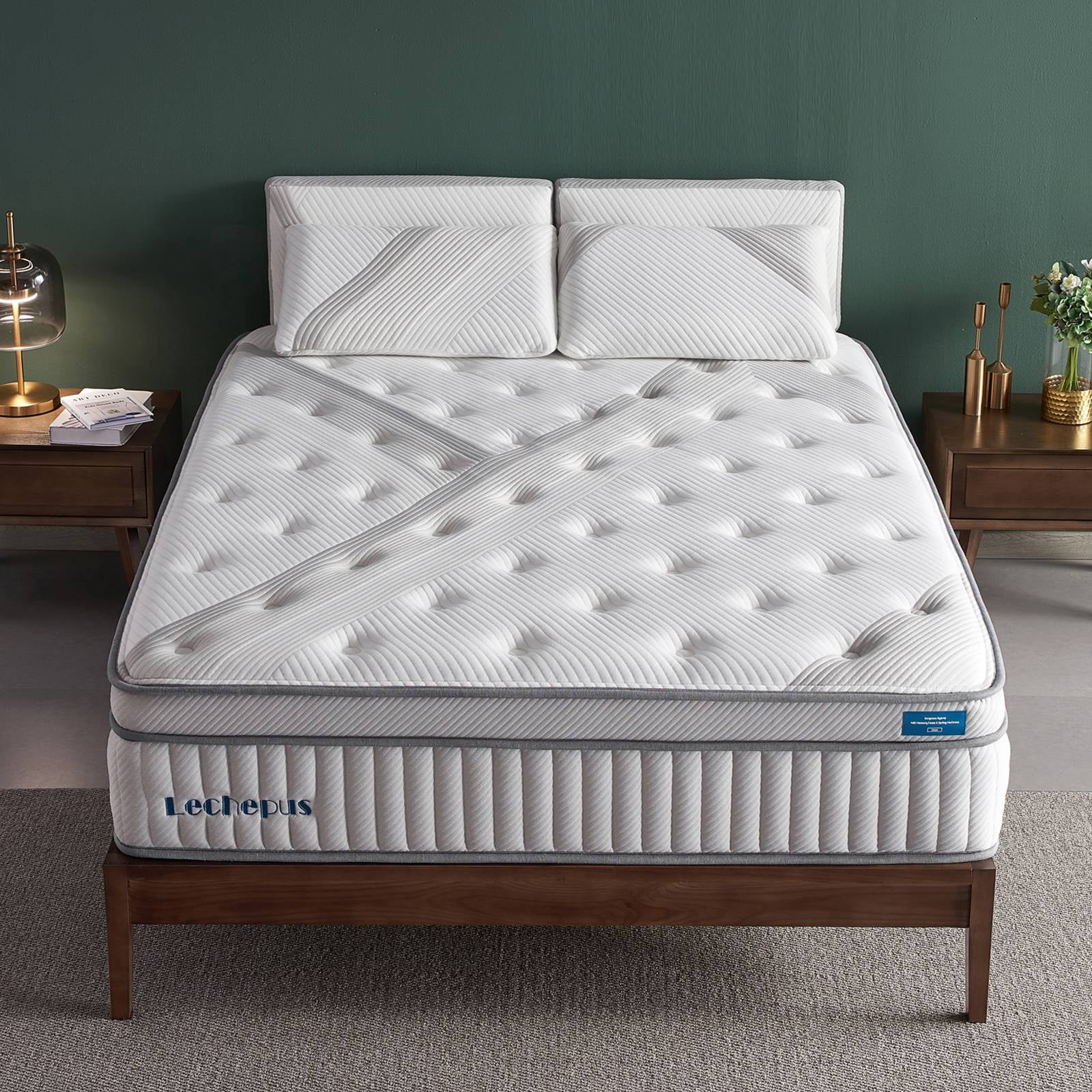 King Mattress, 14 inch Hybrid Foam Mattresses in a Box, Pocket ...
