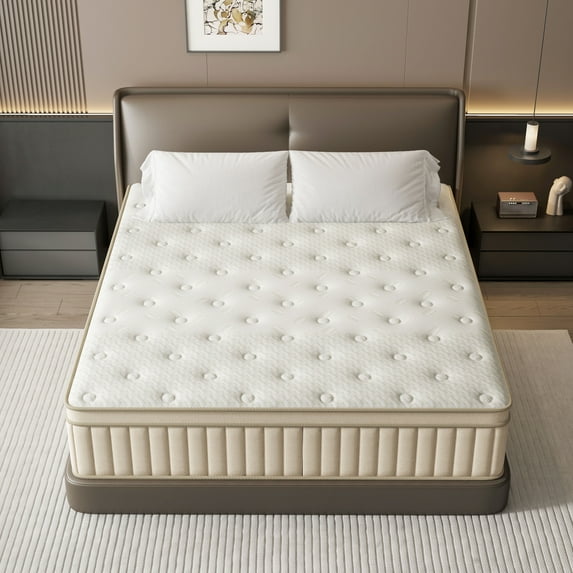 King Mattress, Fvbeaya 12 Inch Hybrid Gel Memory Foam Mattress with ...