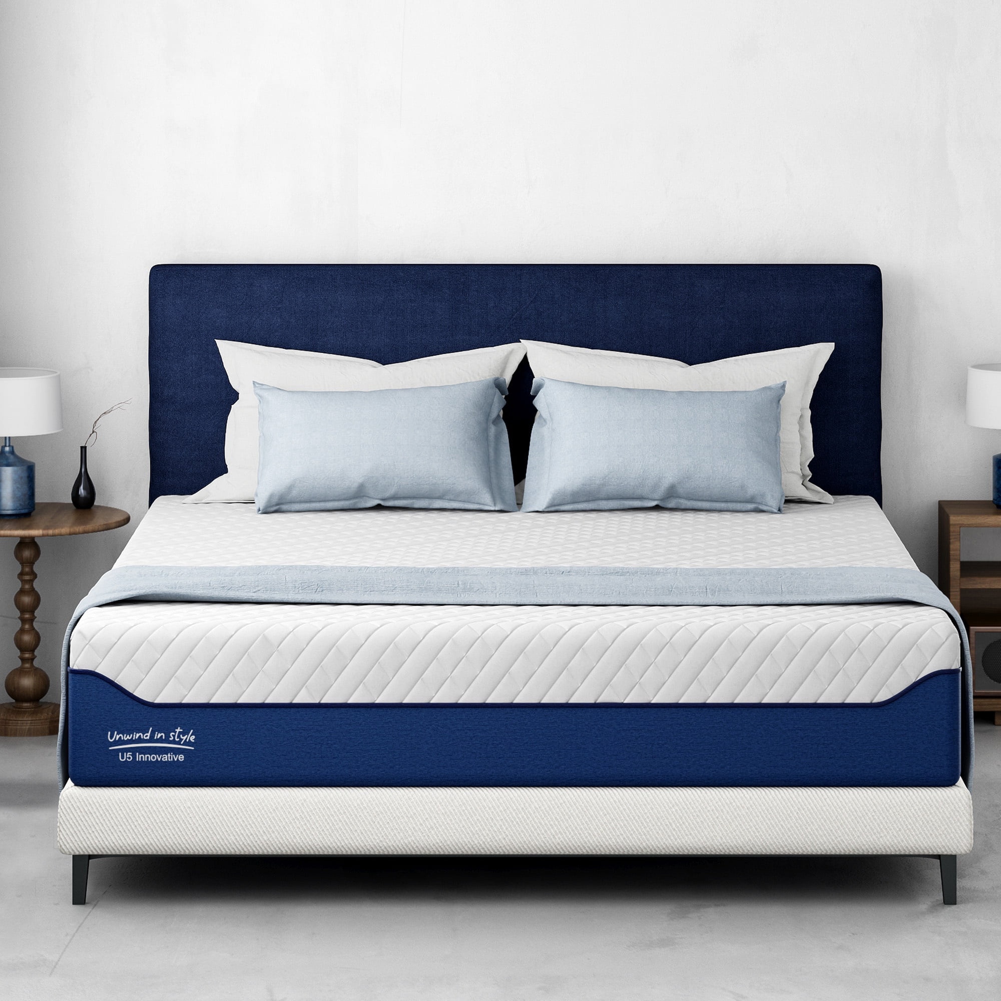 Holaki 14" King Memory Foam Mattress, Green Tea & Bamboo Charcoal Gel ...