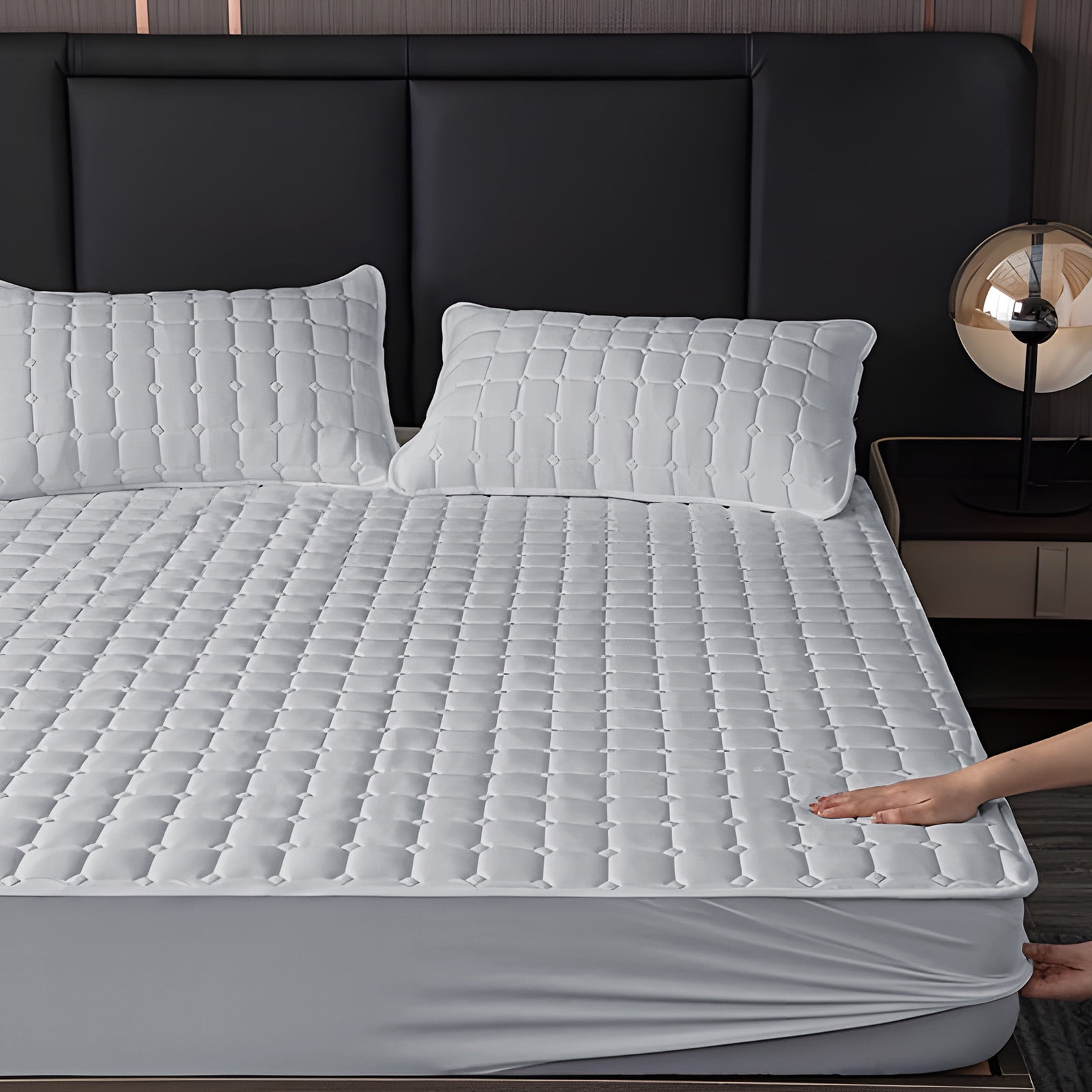 King Mattress Protector,Mattress Protector King,6.6*6FT Thickened ...