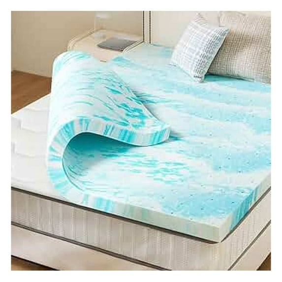 King Mattress Topper 3 Inch Cooling Memory Foam - Certified Bed Pad for ...