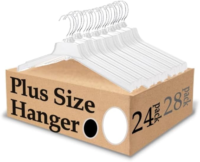 King Mills Extra Wide Hangers for Plus Size Clothes, Ganchos para ...
