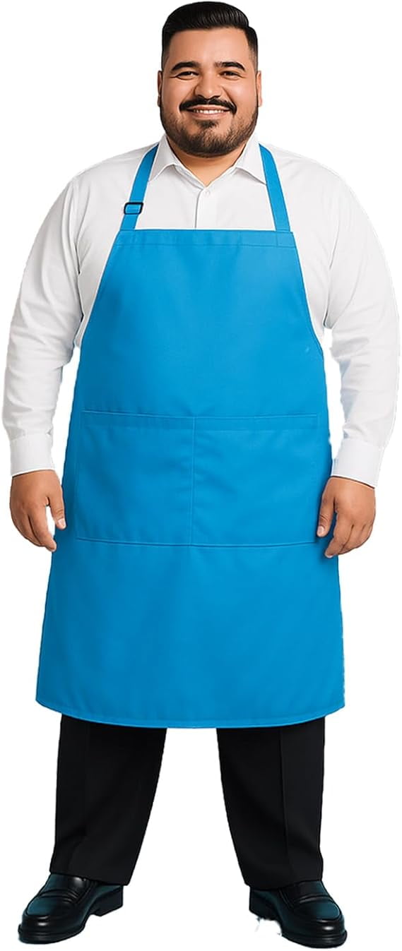 King Mills Unisex 1pk Plus Size Kitchen Cooking Aprons With Pockets ...