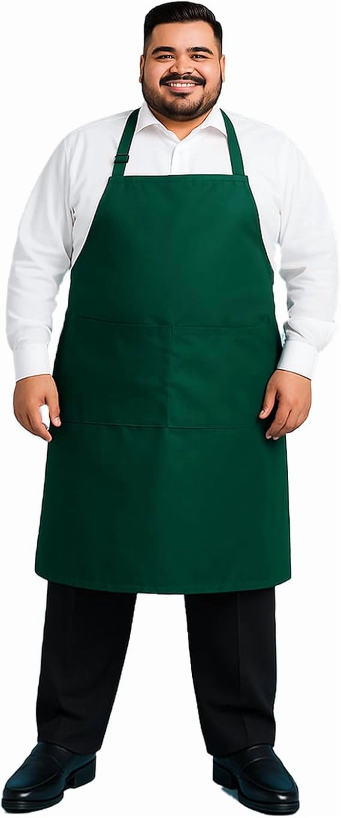 King Mills Unisex 1pk Plus Size Kitchen Cooking Aprons With Pockets ...