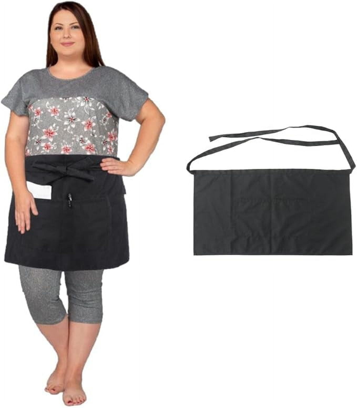 King Mills Unisex Waist/half Bistro Server Aprons with Pockets. Plus ...