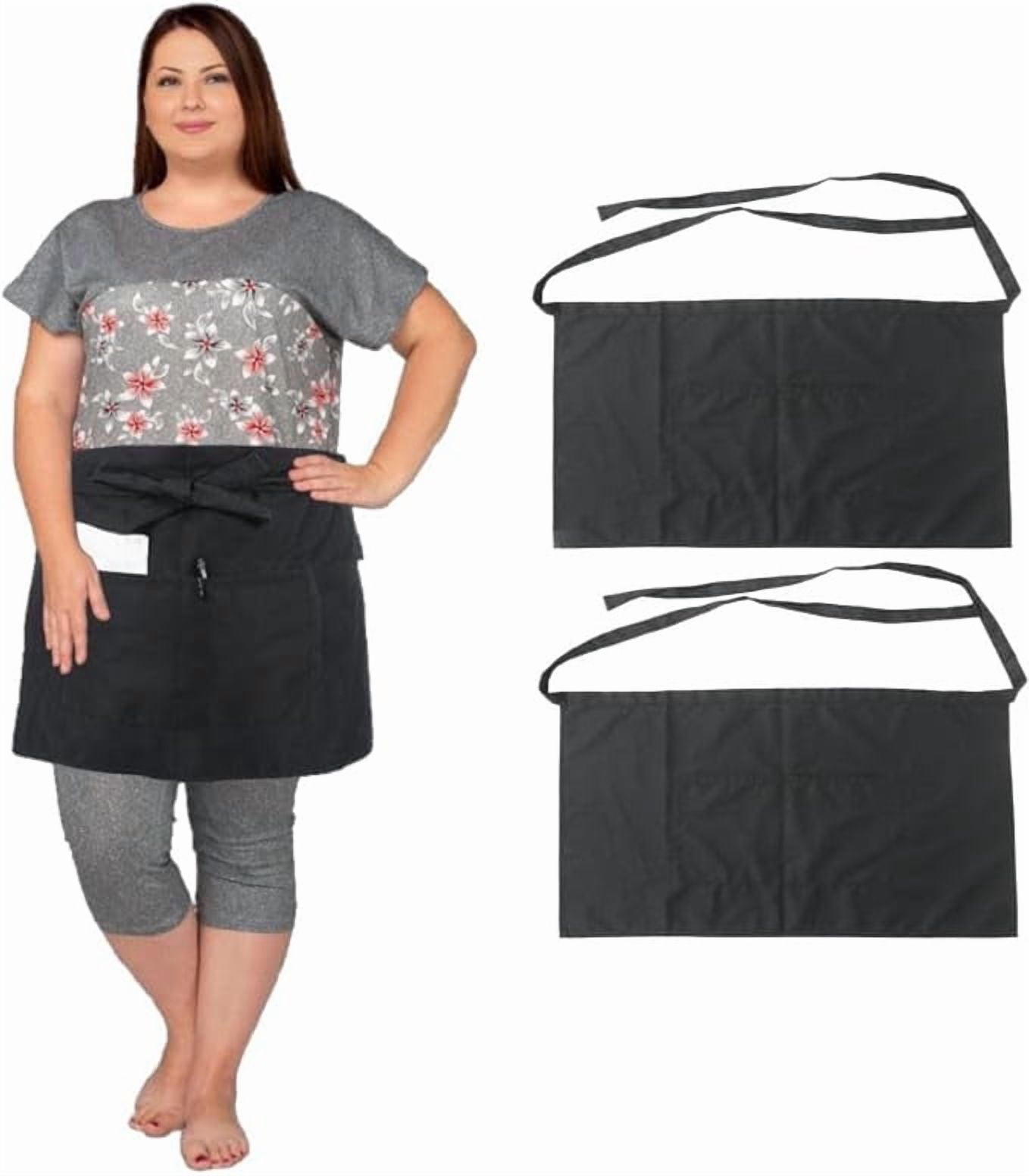 King Mills Unisex Waist/half Bistro Server Aprons with Pockets. Plus ...