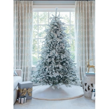 King Of Christmas 7.5ft Pre-Lit Artificial Christmas Tree, Yorkshire ...