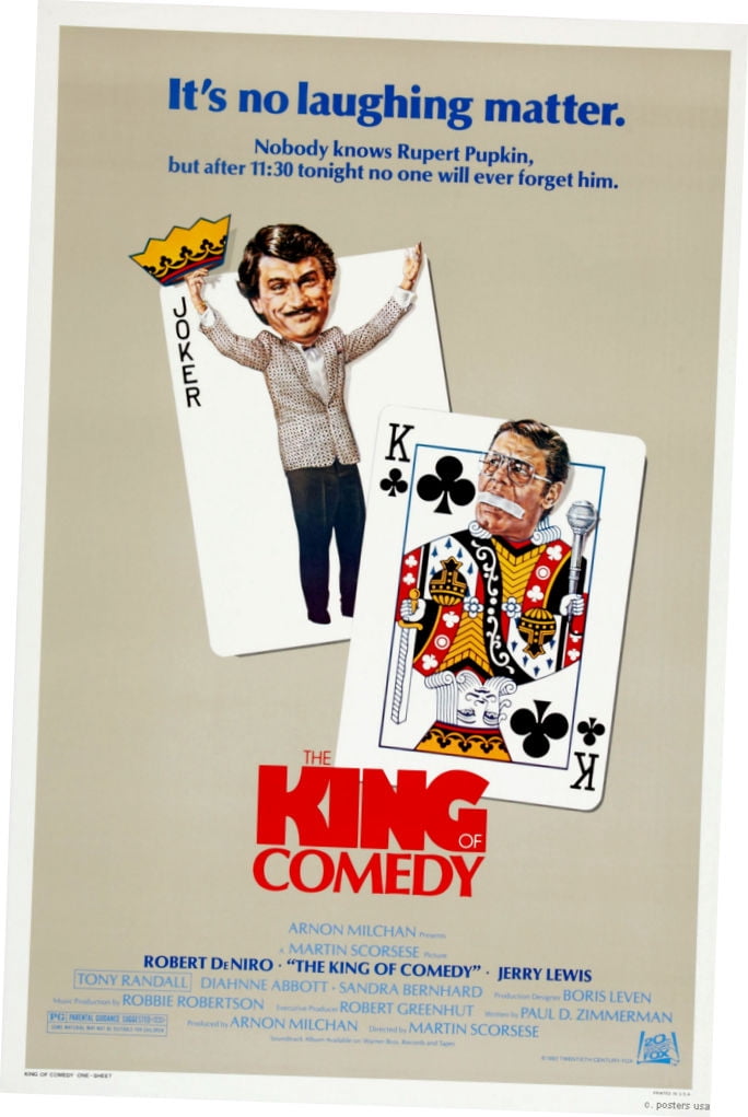 King Of Comedy poster Metal Sign 8inx 12in Art Print on Metal 8x12 ...