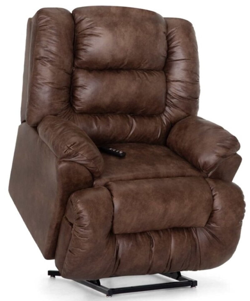 King Of Comfort Stockton Lay Flat Power Lift Recliner With Power ...