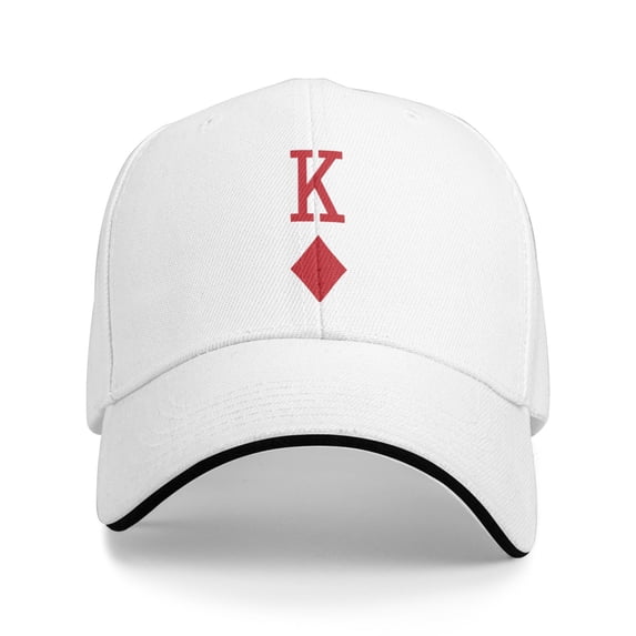 King Of Diamonds Red Playing Card Unisex Adult Baseball Caps Adjustable ...