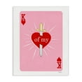 King Of My Heart Sword Canvas Wall Art, design by Amanda Greenwood ...