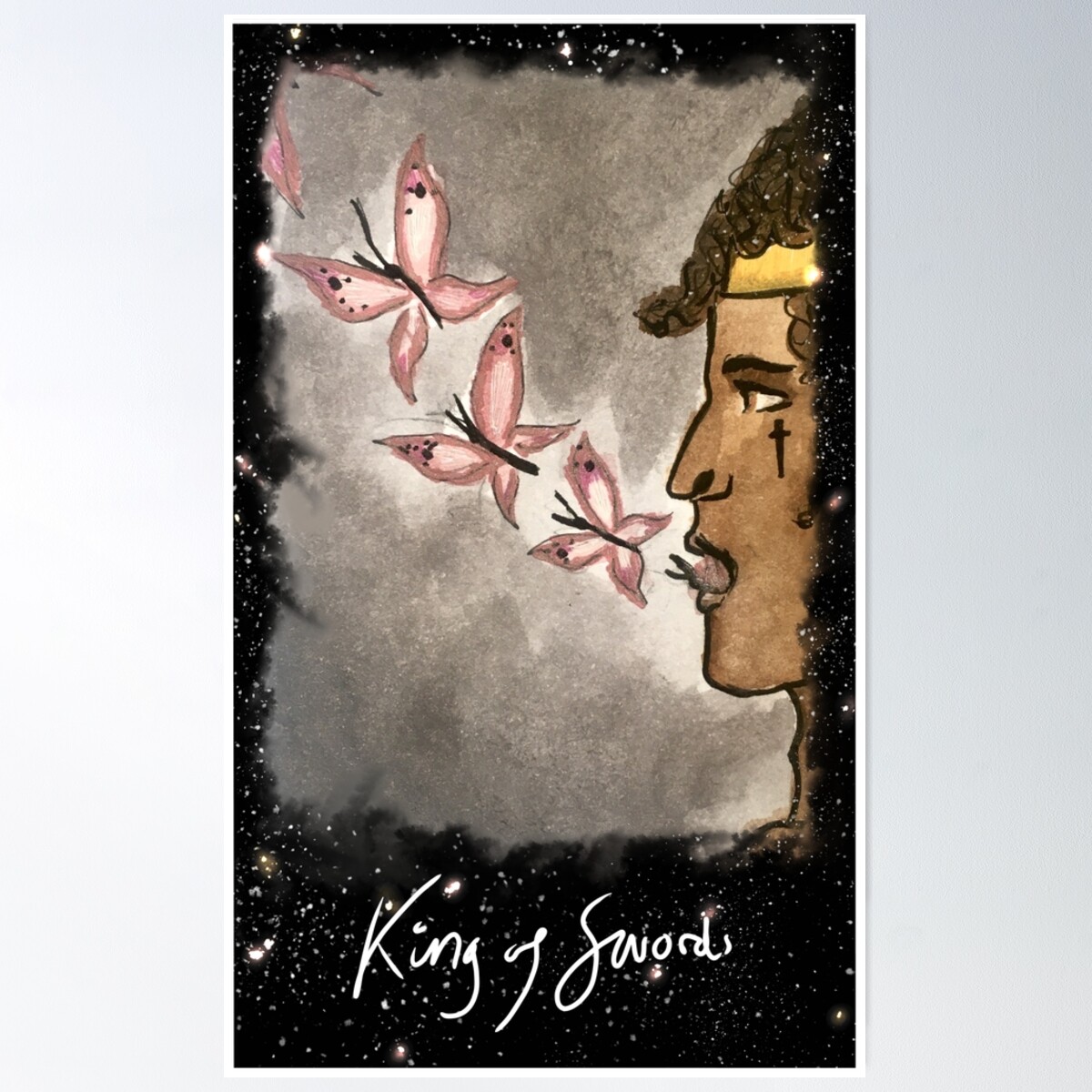 King Of Swords: Tarotverse Tarot Deck Poster Wall Art, Modern Wall ...