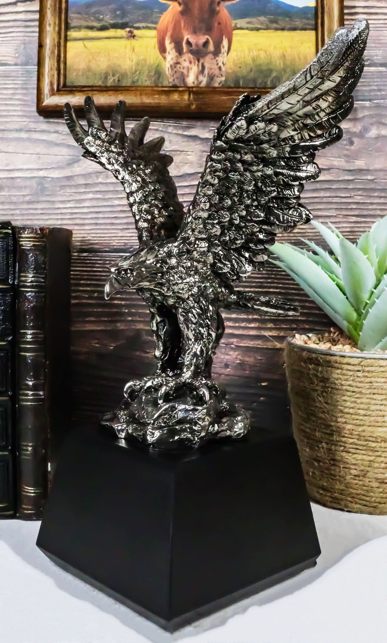 King Of The Skies Majestic Electroplated Silver American Bald Eagle ...