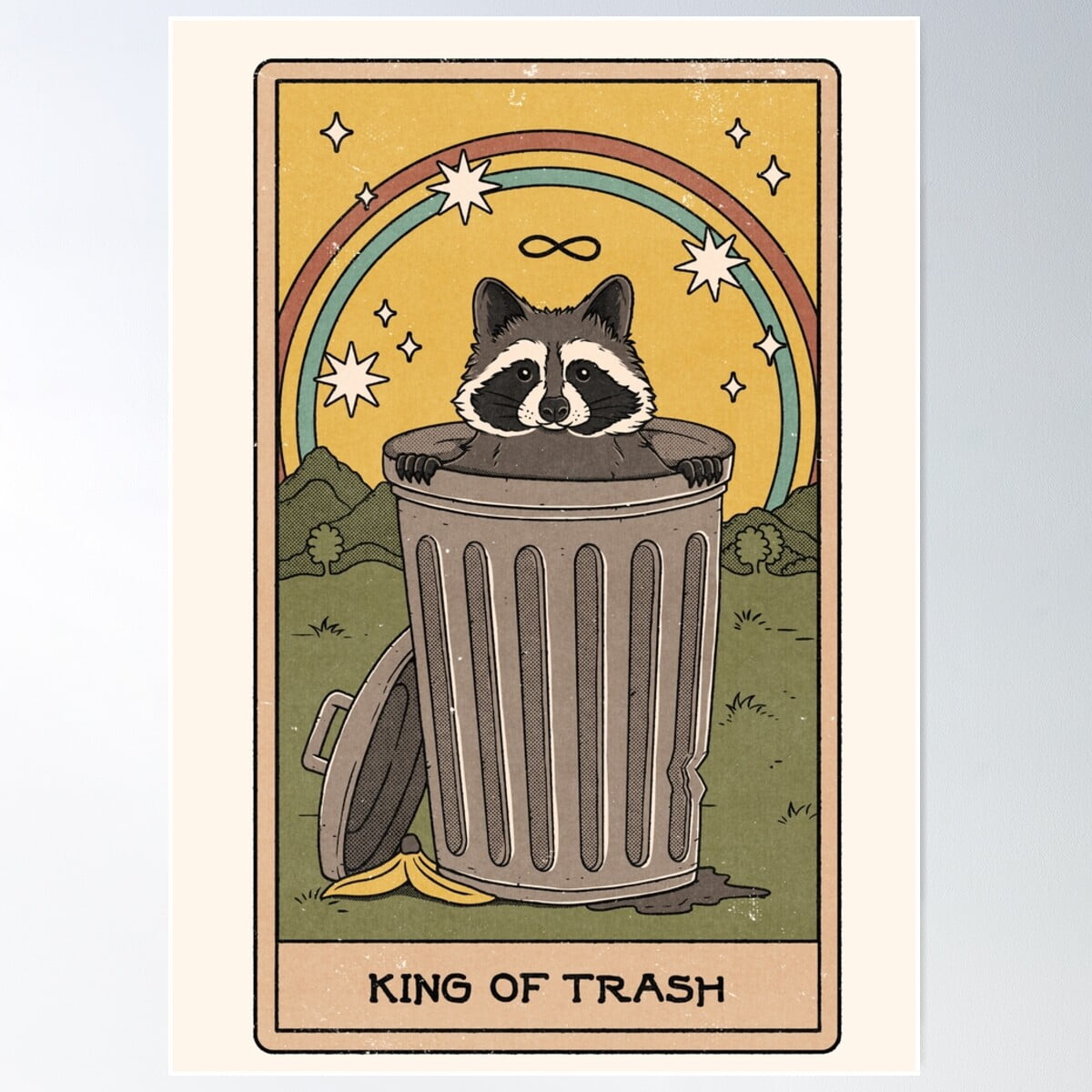 King Of Trash Poster Wall Art, Modern Wall Decor For Living Room ...