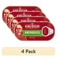 (4 pack) King Oscar Wild Caught Anchovy Fillets in Olive Oil 2 oz ...