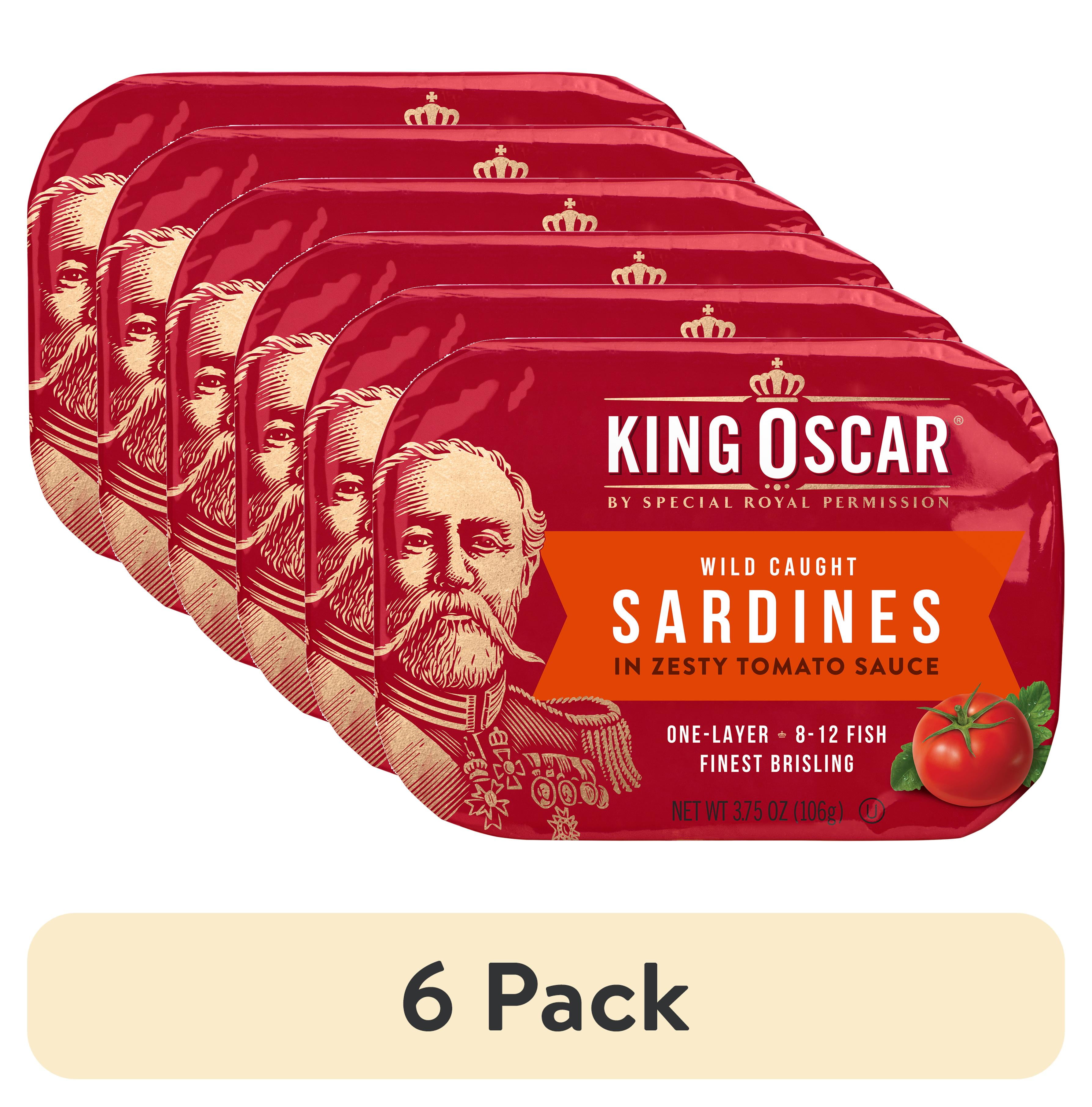 King Oscar Brisling Sardines in Zesty Tomato Sauce, 3.75 oz Can ...
