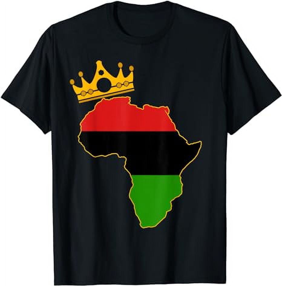 King Pan-African Black Liberation Flag Map Race T-Shirt - Walmart.com