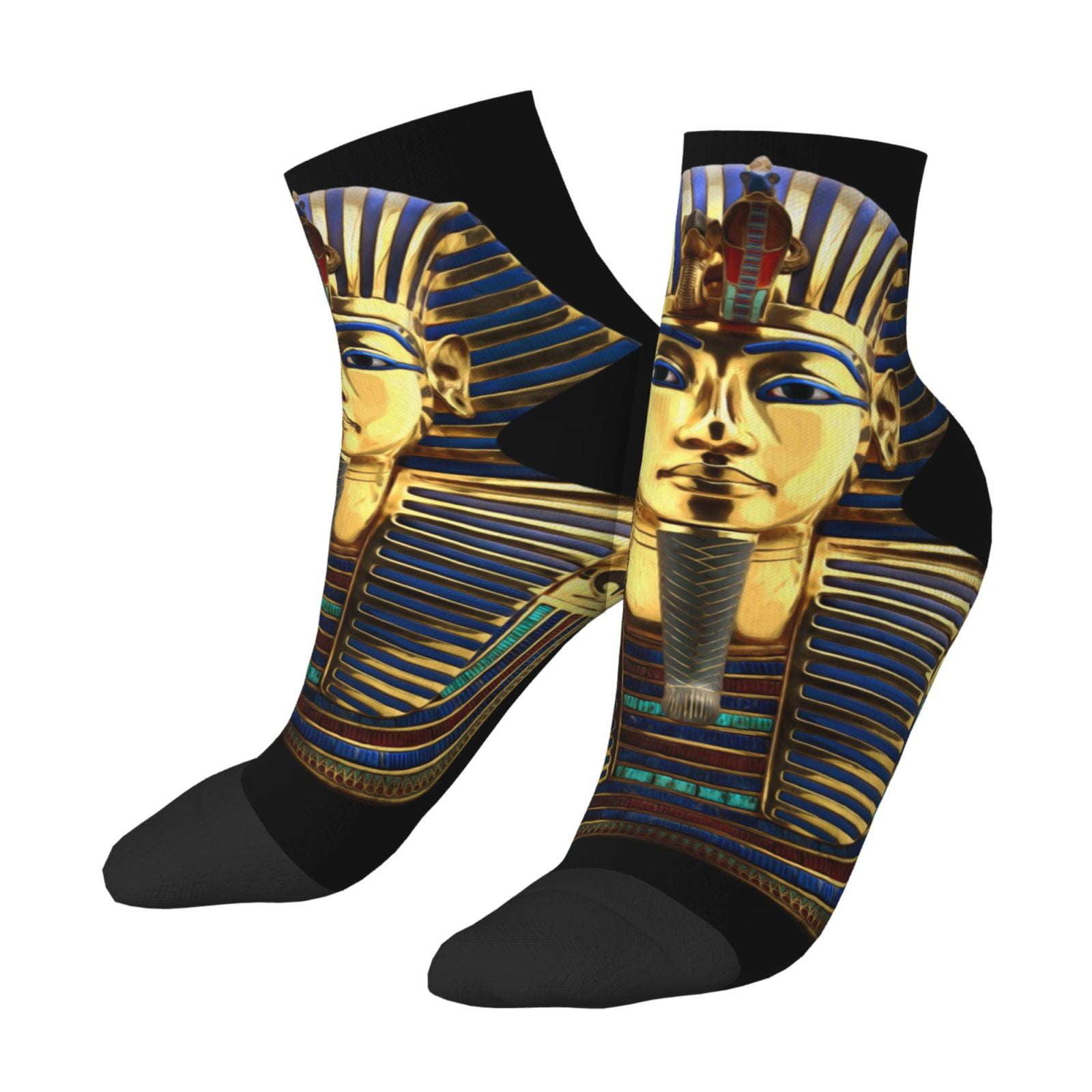 King Pharaoh Tutankhamun Egypt Tut Egyptian Colorful Quarter Socks for ...