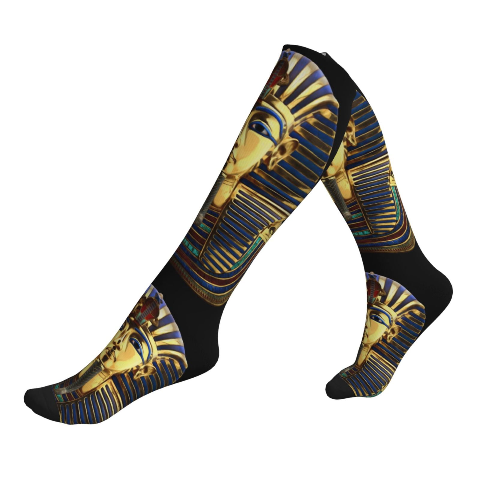 King Pharaoh Tutankhamun Egypt Tut Egyptian Compression Socks For Women ...