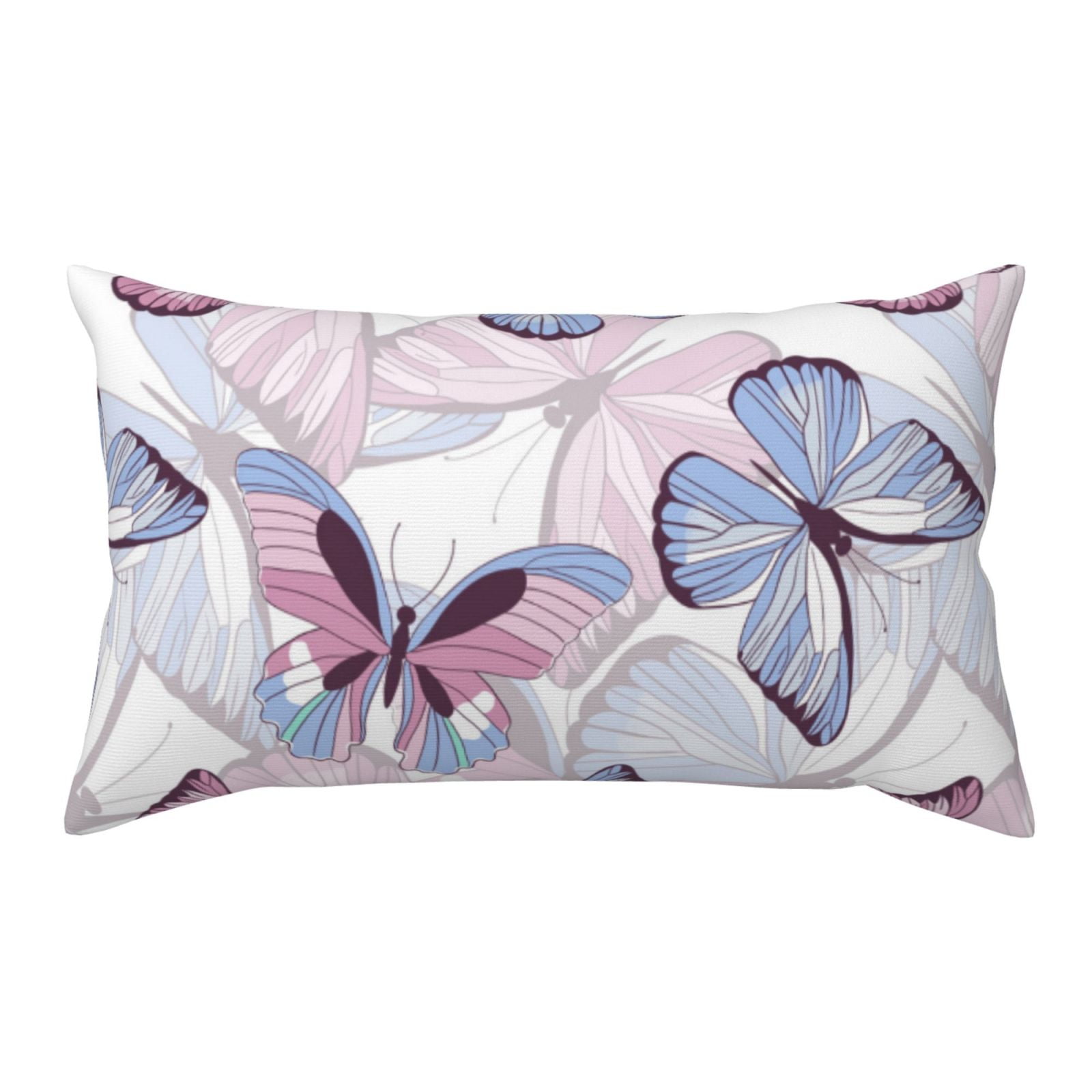 King Pillow Cases Standard Size - Butterflies in Pastel Soft Envelope ...