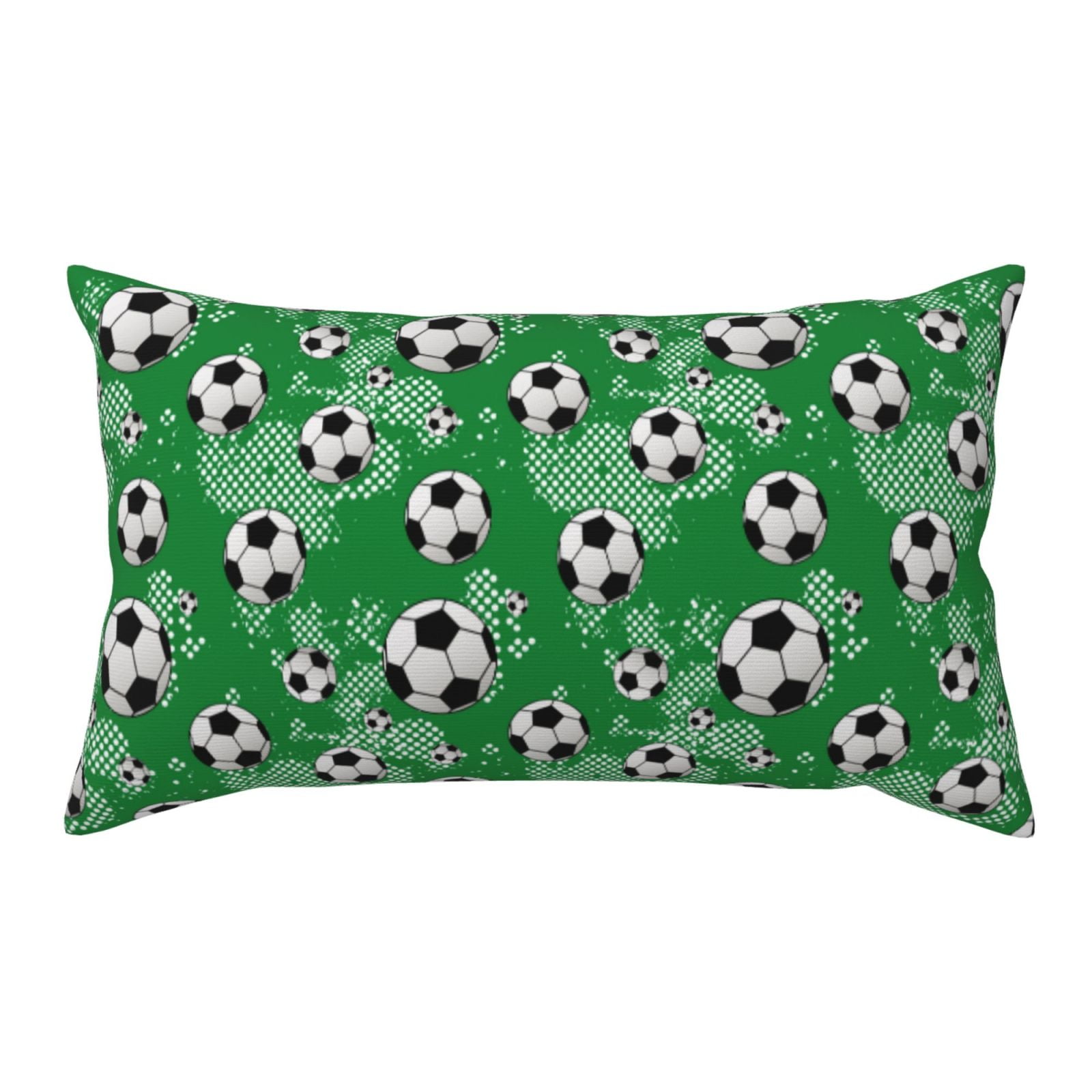 King Pillow Cases Standard Size - soccer balls Cute green Soft Envelope ...
