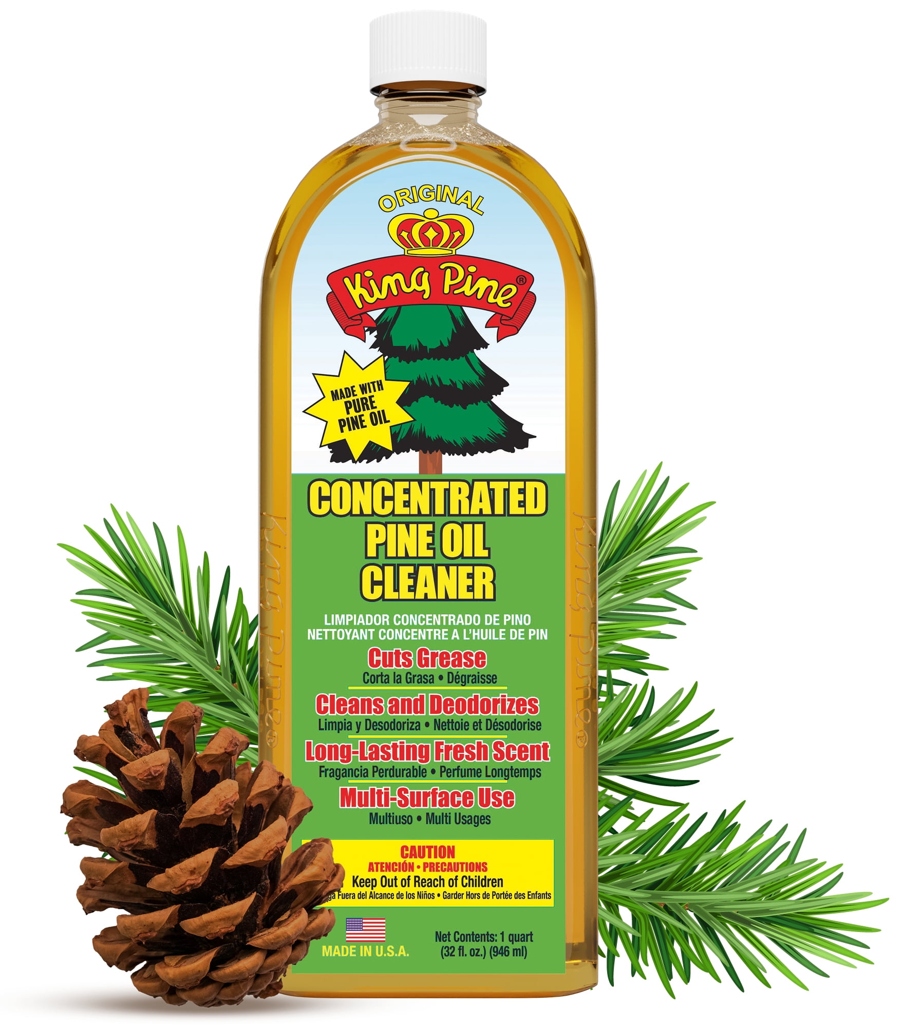King Pine Concentrated Pine Oil Multi-Surface Cleaner Industrial ...
