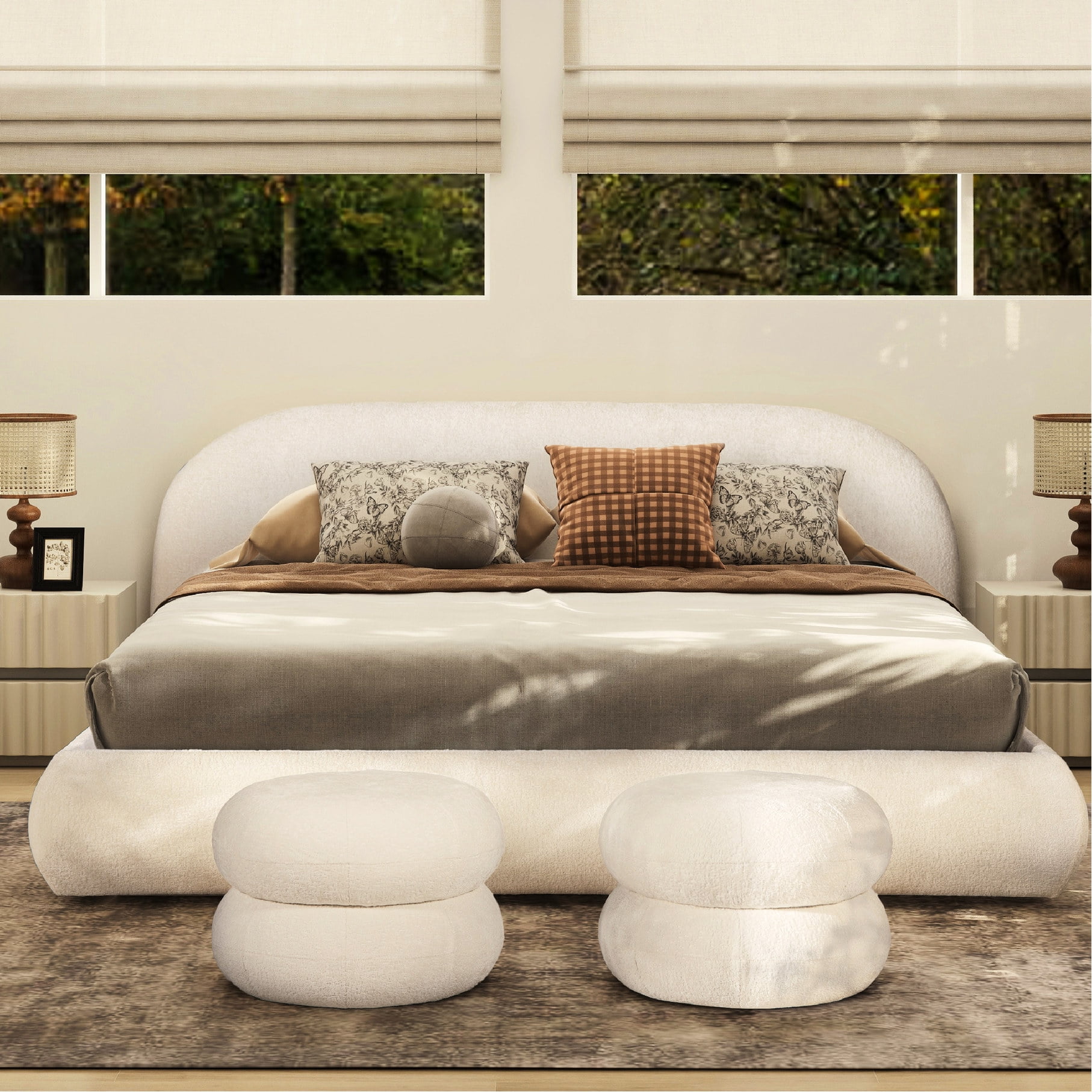 King Platform Bed with Puffy Head | Grounded, Modern Style | Comfort ...